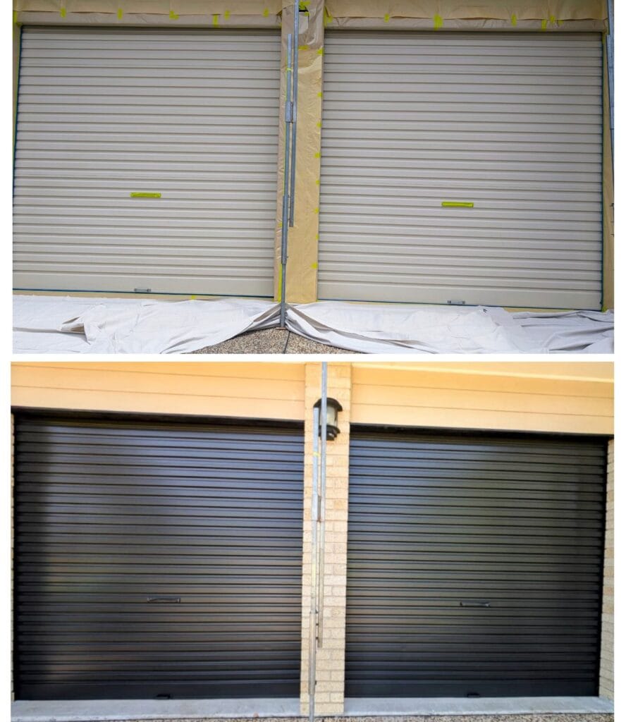 Coating Shiny On Garage Door